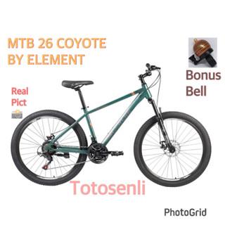 Jual sepeda gunung MTB ELEMENT COYOTE 26 inch 3x7speed hi ten - Hijau ...