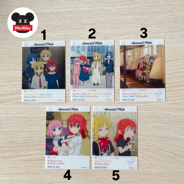 Jual Kessoku Band Bocchi The Rock Ensky Emoca Memorial Photo Clear Card ...