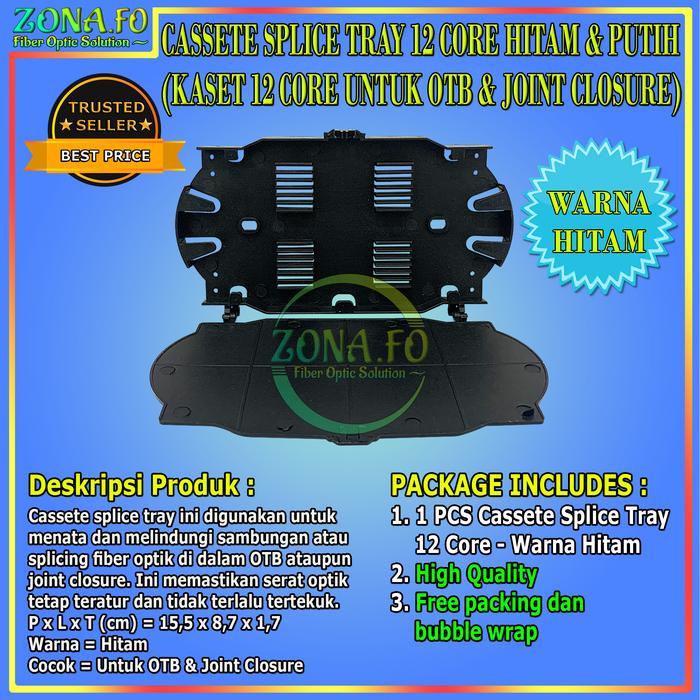 Promo Cassete 12 Core / Kaset 12 Core / Splice Tray 12 Core Fiber Optic ...