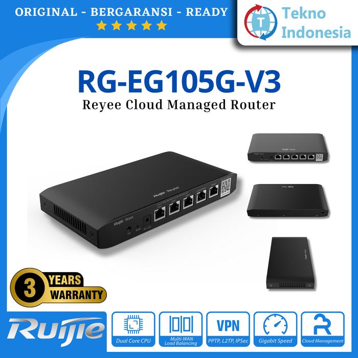 Jual Ruijie Reyee RG-EG105G-V3 5 Port Gigabit Cloud Managed Router - Kota Semarang - Tekno ...
