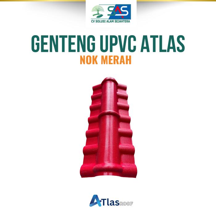 Jual Genteng UPVC Merk Atlas Roof - Nok Merah - Kota Depok - solusialamsejahtera | Tokopedia