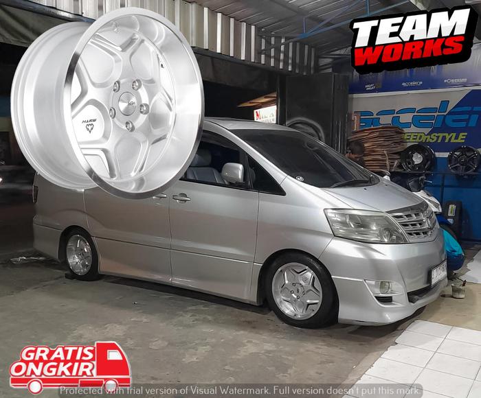 Jual PAKET VELG DAN BAN R17 ALPHARD RUSH INNOVA CAMRY Type HSR MYTH04 ...