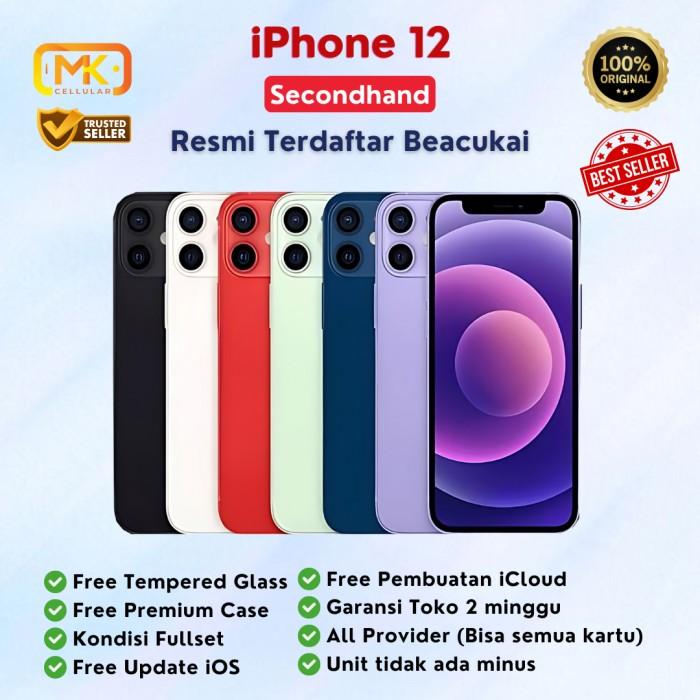 Jual iPhone 12 Second Resmi Terdaftar Beacukai // 64GB 128GB 256GB ...