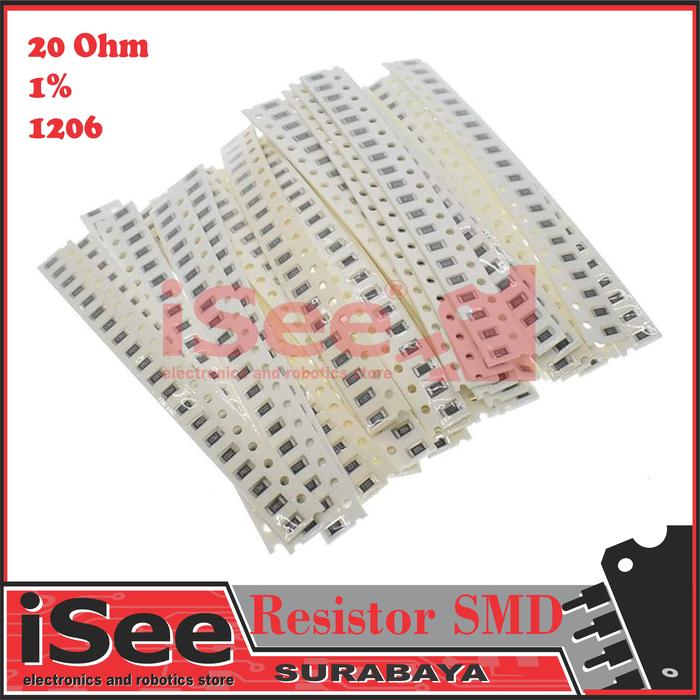 Jual Resistor smd 1206 20ohm 20 ohm Toleransi 1% tolerance 1 % - Kota ...