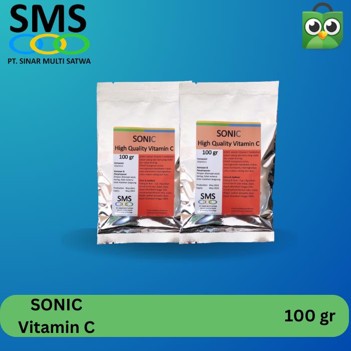 Jual SONIC 100 gram (Vitamin C Anti Stress untuk Udang dan Ikan) - Kab ...