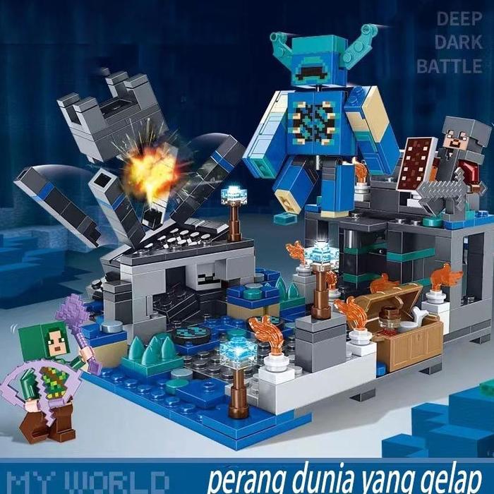 Jual 【COD】Roblox Mainan Block My world Mainan Balok - Black dunia ...