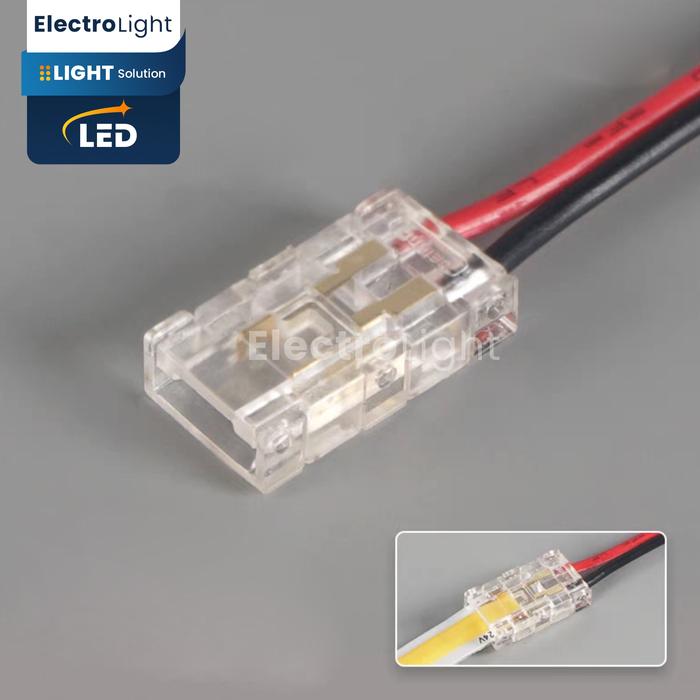 Jual Sambungan LED strip 12v konektor jepit bening connector sambungan ...