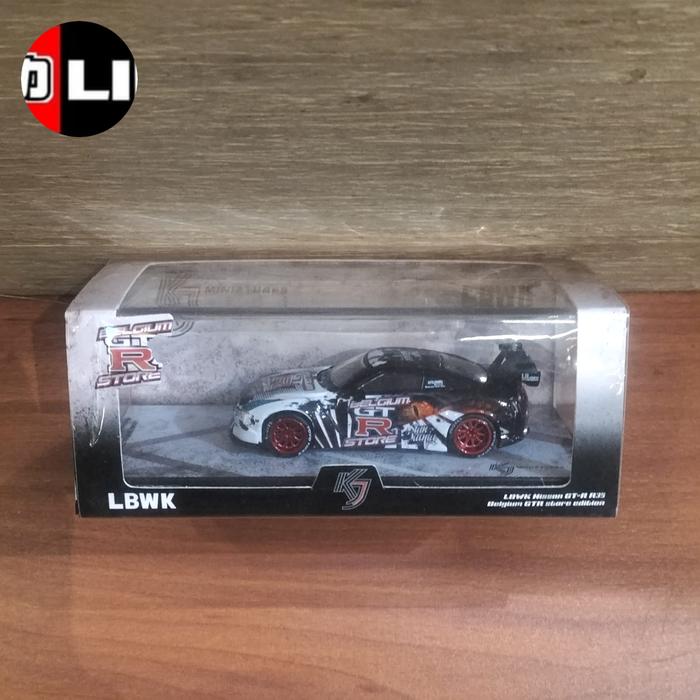 Jual LBWK KJ MINIATURES LBWK NISSAN GTR R35 BELGIUM GTR STORE EDITION ...