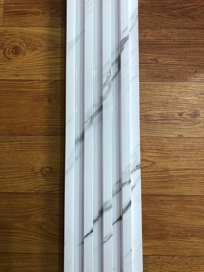 Jual WallPanel WPC Premium Hiasan Dinding Wood Panel - Putih Marmer ...