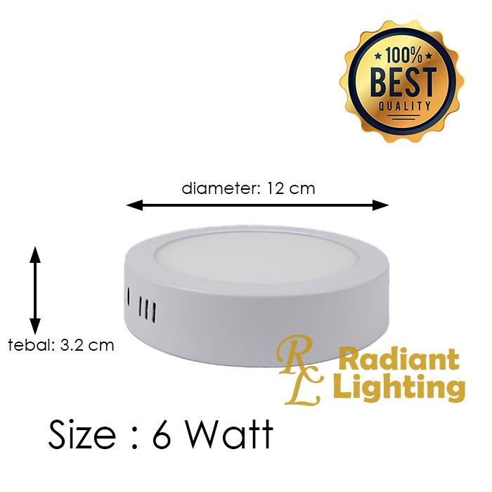 Jual Lampu Downlight LED Panel Outbow Elegant Bulat 6W 12W 18W 24W ...