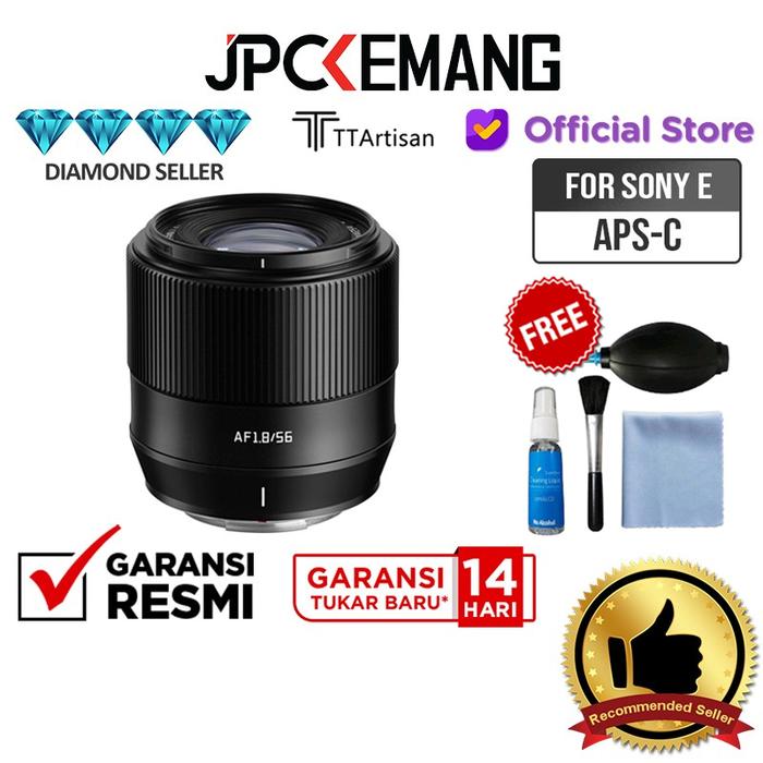 Promo TTArtisan AF 56mm f1.8 for Sony E APSC TTArtisans 56 mm f/1.8 GARANSI RESMI Cicil 0% 3x ...