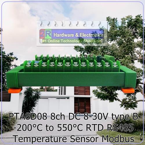 Jual PTA8D08 8ch DC 8-30V type B -200°C to 550°C RTD RS485 Temperature ...