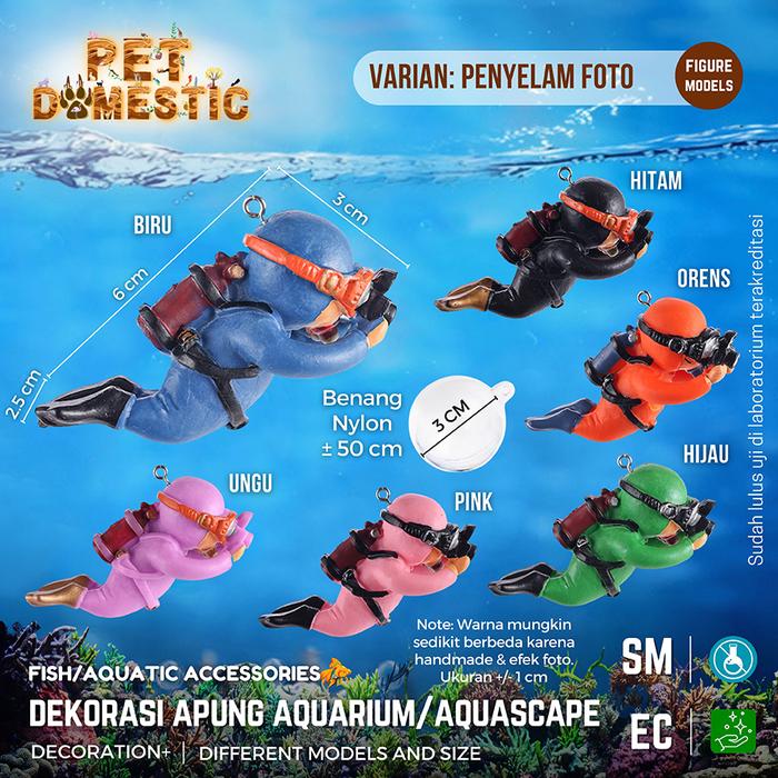 Jual Hiasan Ornamen Dragon ball Miniatur Penyelam Floating Aquarium ...