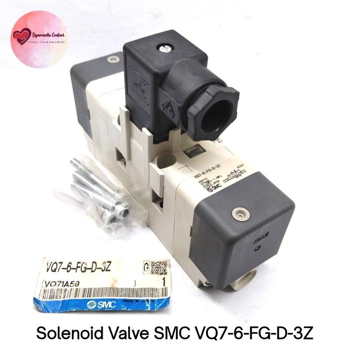 Jual Solenoid Valve SMC VQ7-6-FG-D-3Z DC24V - Jakarta Barat - DYNAMATIC CONTROL | Tokopedia