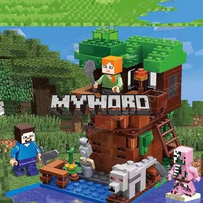 Jual 【COD】Roblox Mainan Block My world Mainan Balok - Tree House ...