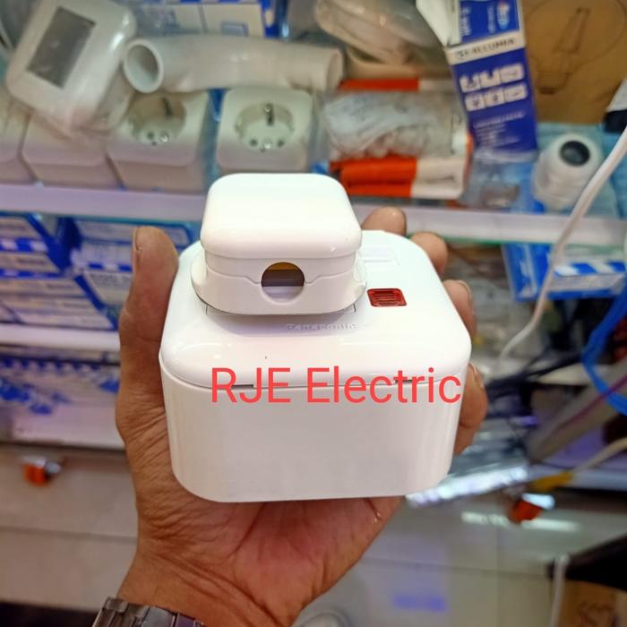 Jual PANASONIC Stop kontak AC sett saklar outbow + stecker WBJ1214W-3K ...