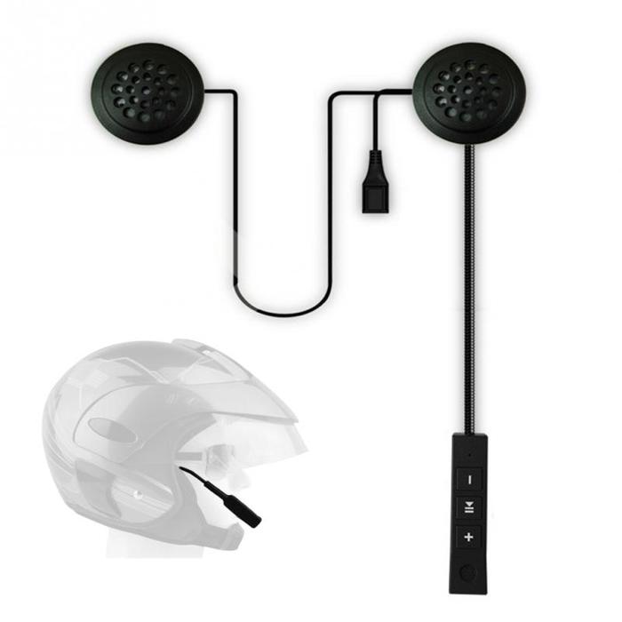 Jual Intercom Headset Helm Bluetooth LED FM Radio IPX6 1000mAh a1 ...