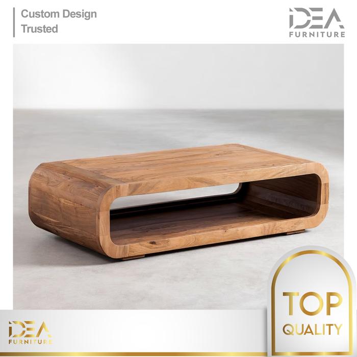 Jual Meja Tamu Kayu Jati / Coffe Table Modern Minimalis / Meja Kopi ...