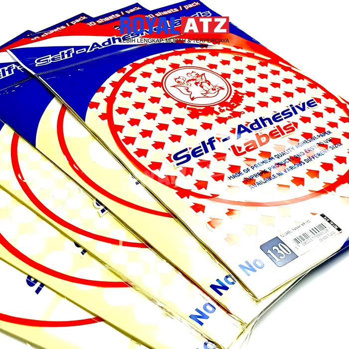 Jual Label Stiker Putih Tom & Jerry Label Nama / Undangan Bulat - No ...