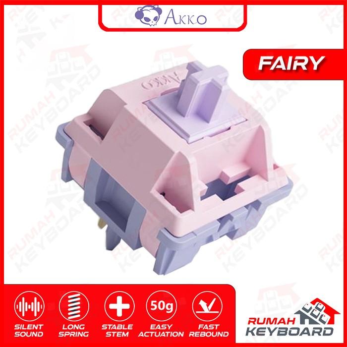 Jual SWITCH - AKKO FAIRY SWITCH - 5 PIN - 50g - PCB MOUNT - SILENT ...