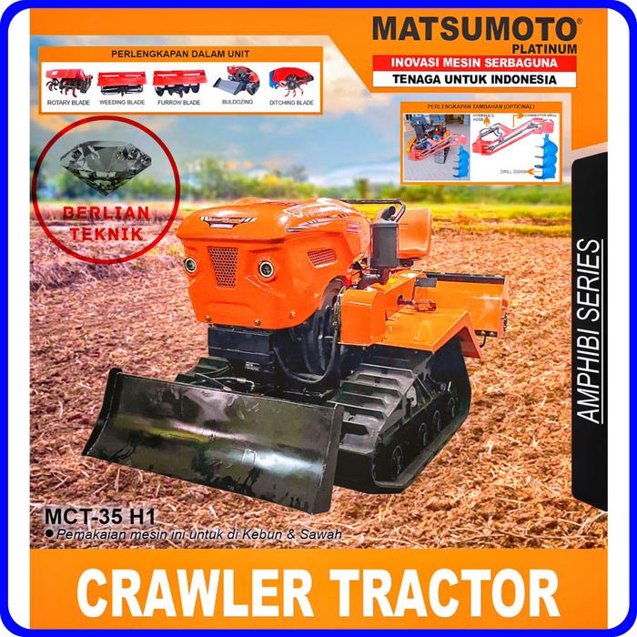 Jual Crawler Tractor Cultivator Traktor Matsumoto MCT 35 H1 - Jakarta ...