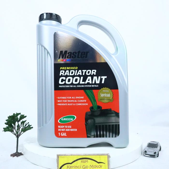 Jual MASTER RADIATOR COOLANT HIJAU 4L AIR RADIATOR MASTER HIJAU 1 GALON ...