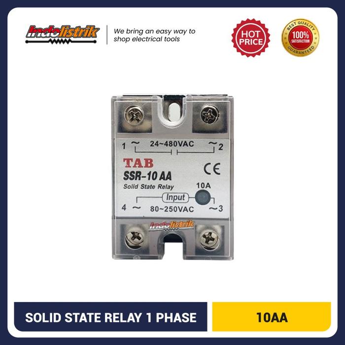 Promo Solid State Relay 1 Phase SSR-10AA 10A TAB - 1 Phase AC-AC 10 Ampere - Jakarta Pusat ...