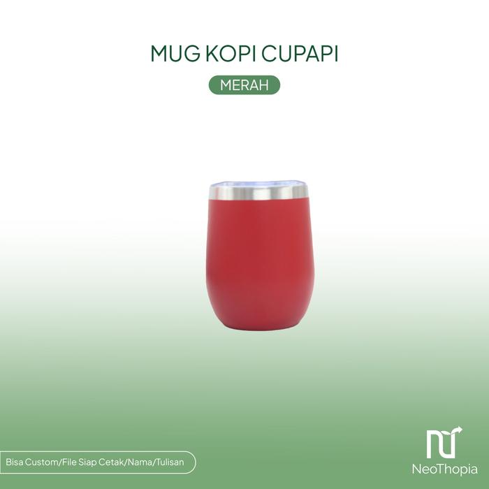 Jual Coffee Stainless Mug Cupapi Custom Gelas Kopi Laser Grafir Cetak ...