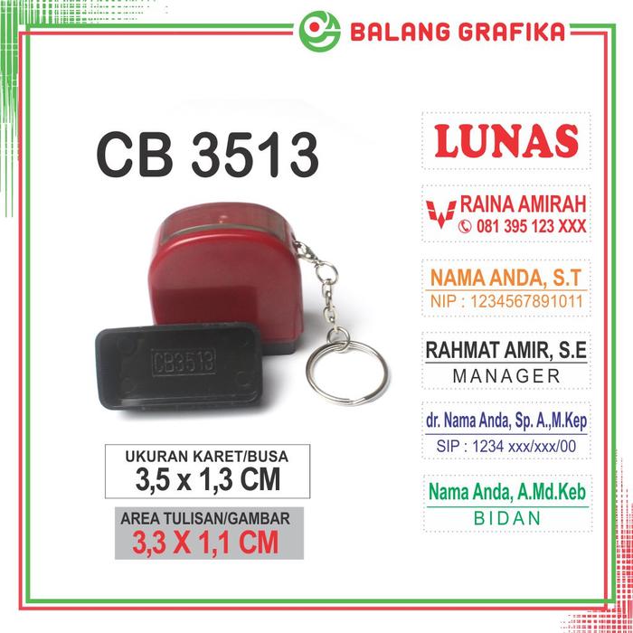 Jual Stempel Nama Perawat Bidan Apoteker Dokter Cap Stampel Flash ...