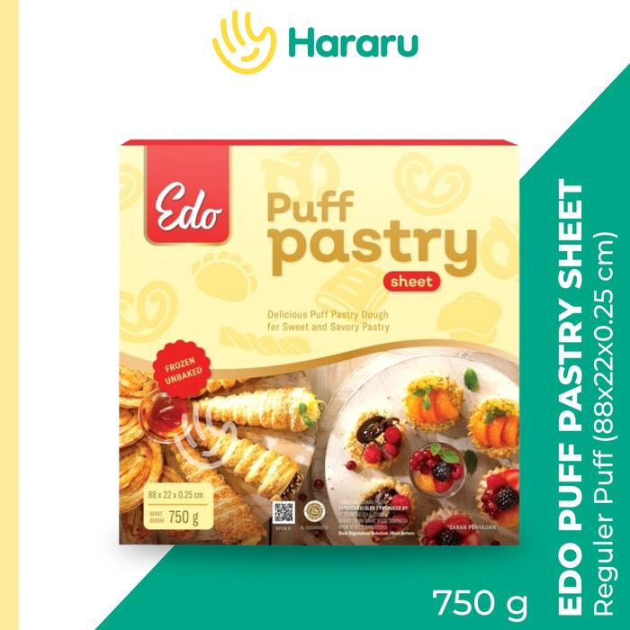 Jual Edo Puff Pastry Sheet | Kulit Pastry Zuppa Frozen Siap Pakai ...