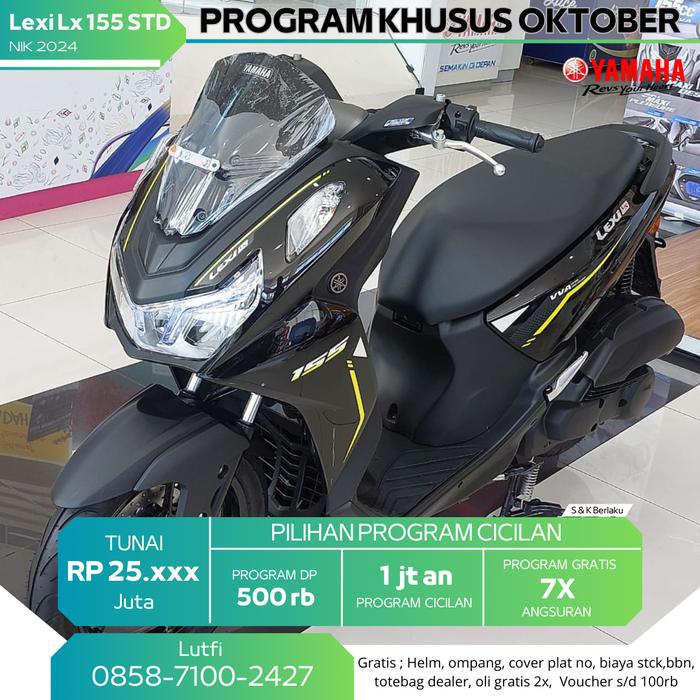 Jual Yamaha Lexi LX Hitam / Motor Lexi Standar Hitam / Lexi Hitam ...