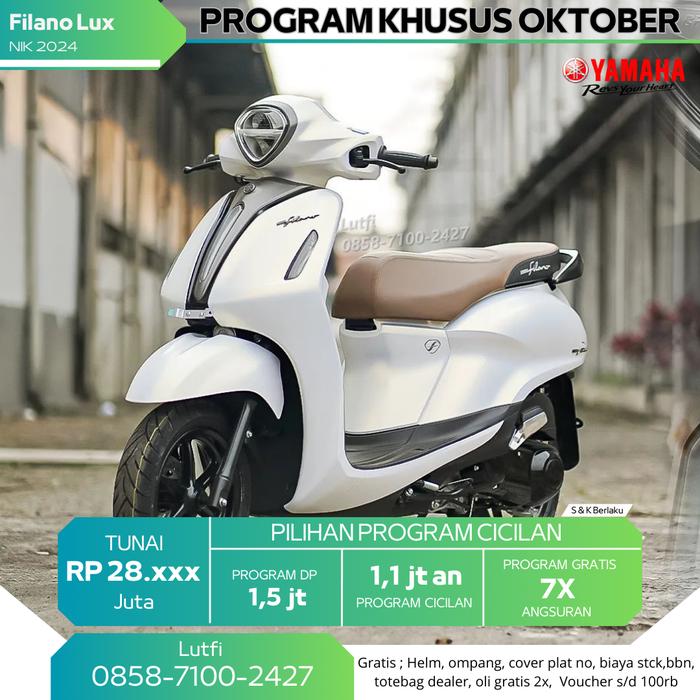 Jual Yamaha Grand Filano Lux Putih / Motor Filano Putih / Grand filano ...