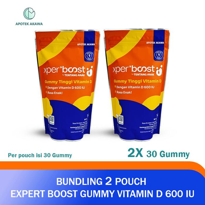 Jual Bundling 2 Pouch Expert Boost - Gummy Vitamin D 600 IU Anak dan ...