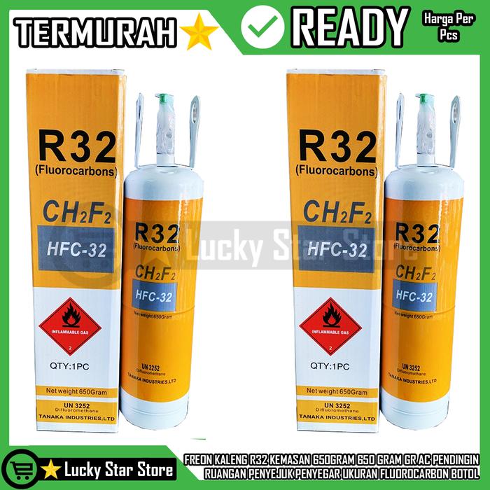 Jual Freon Kaleng R32 Kemasan 650gram 650 Gram Gr Ac Pendingin Ruangan ...