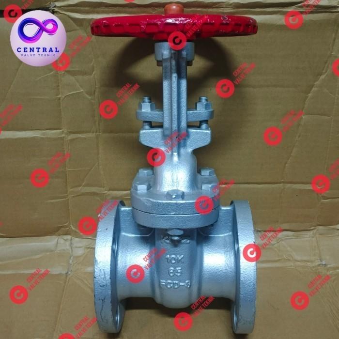 Jual Gate Valve KITZ 4" Inch FCD-S Flange 10K Cast Iron Steam DN100 ...