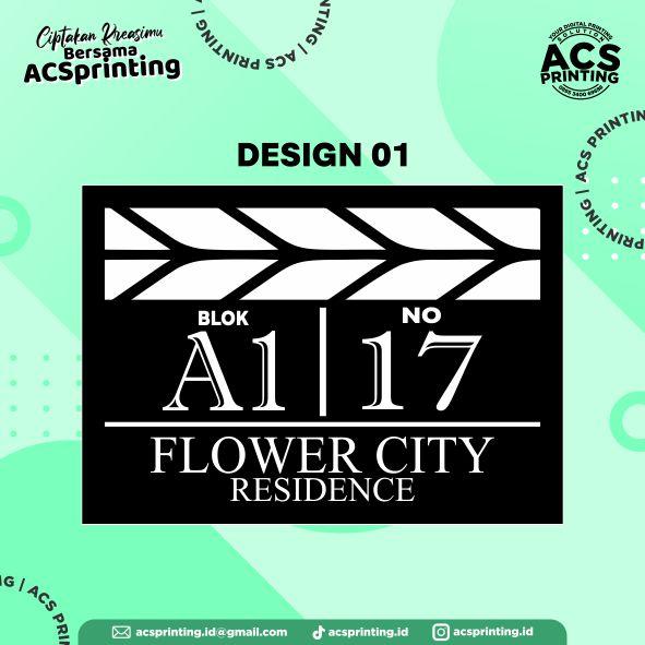 Jual Custom Nomor Rumah Papan Alamat Nomer No Minimalis UV Print ...