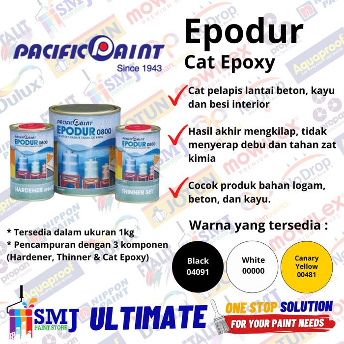 Jual Cat Epoxy Lantai Pasific Paint Epodur Hitam Black 1kg / 1L ...