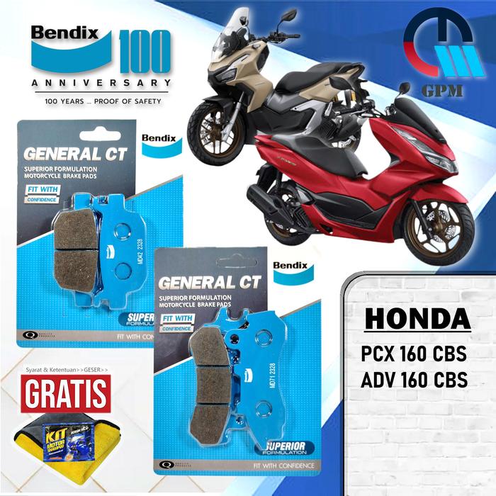 Jual Kampas rem PCX 160 CBS, ADV 160 CBS Honda Bendix Depan dan Belakang - Kota Bekasi - Bendix ...