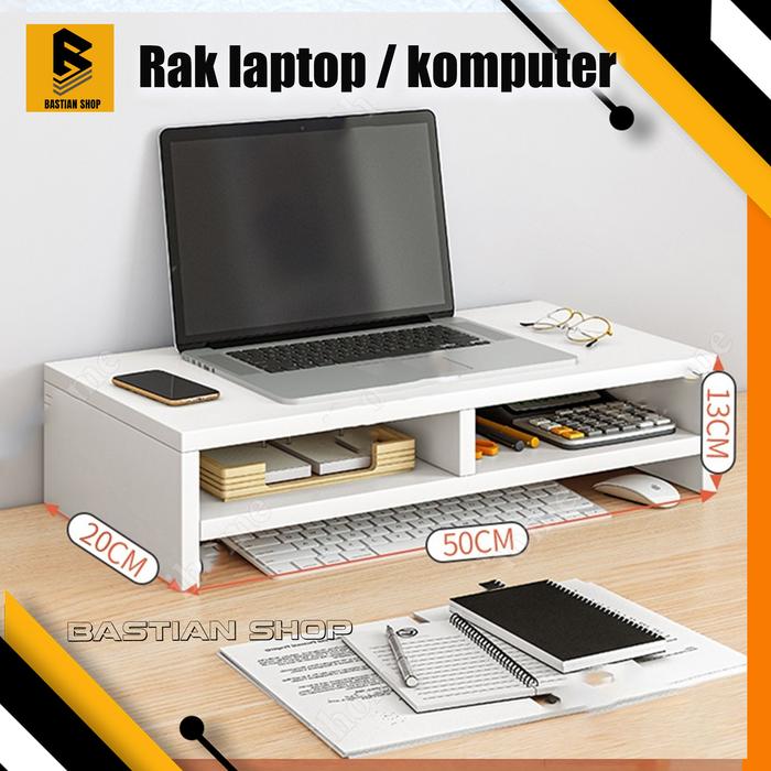 Jual Stand Monitor Rak Laptop Kayu custome size Rak Buku dan Atk bahan ...