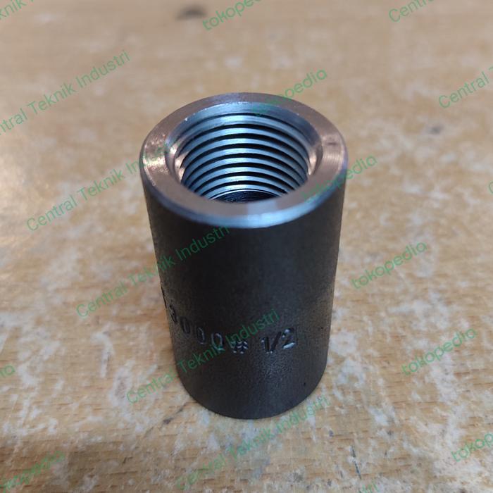 Jual Socket 1/2" inch Besi Class 3000 Coupling Carbon Steel Drat NPT ...