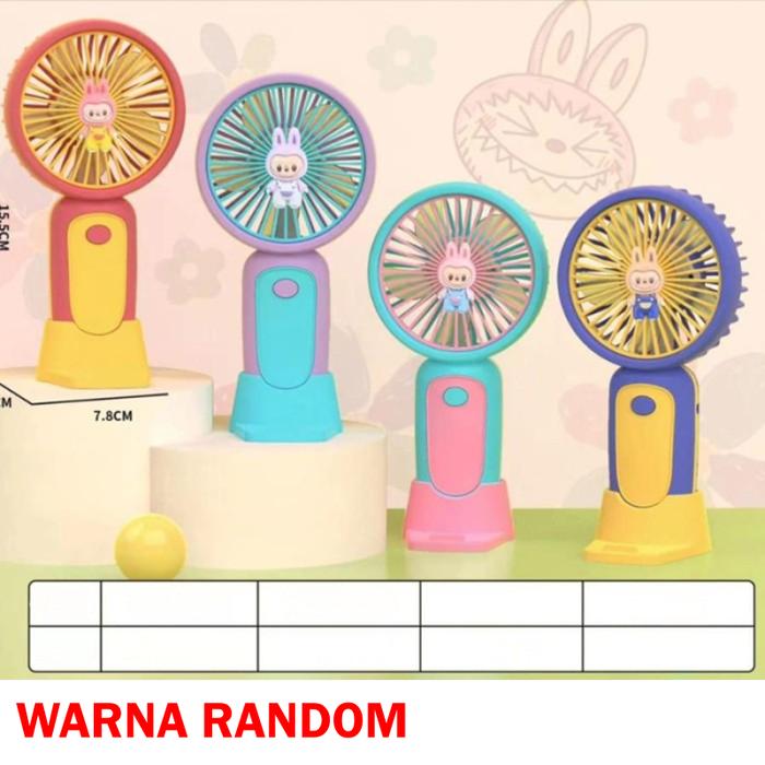 Jual Mini Fan Kipas Angin Labubu Cry Baby Meja Pegang Genggam Tangan ...