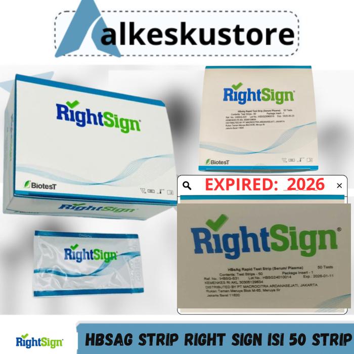 Jual Hbsag Right Sign/ Alat Tes Hbsag Strip / Hbsag Celup - Kota Bekasi ...