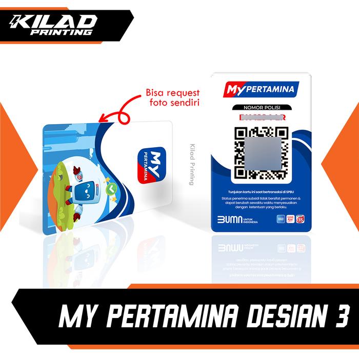 Jual Cetak Kartu My Pertamina ID Card Custom Murah - Desain 3 - Kota ...