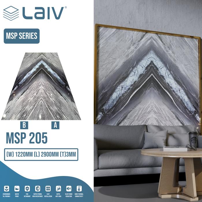 Promo LAIV PVC UV Marble Sheet PVC Board Panel Dinding Marmer Wallboard ...