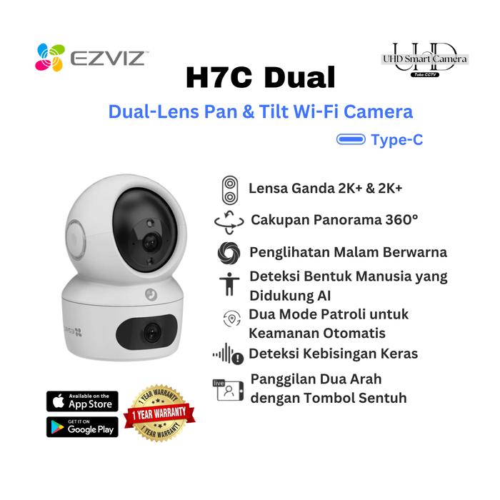 Jual Ezviz - H7c 2K+ & 2K+ Dual Lens Smart Camera/Cctv Indoor - Jakarta ...