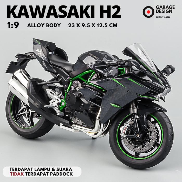 Jual Diecast 1:12 Kawasaki Ninja H2R Motor Bike - Motor Miniatur Skala ...