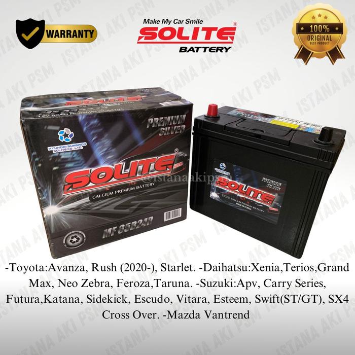 Jual Aki Mobil Solite OEM Hyundai Ns60 / 65B24R - Aki mobil Kering Made in Korea - Jakarta ...