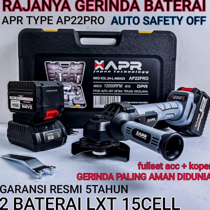 Jual Termurah Mesin Gerinda Tangan 4 inch 88Vf 2 baterai APR JAPAN ...