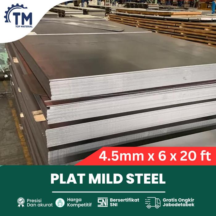 Jual Plat MS 4.5mm x 6x20 feet / 1800x6000 mm / 180x600 cm / 1,8x6 ...