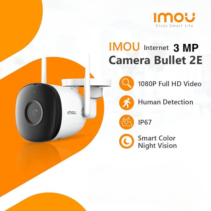 Jual IMOU Bullet 2E - 3MP IP Camera - Kota Surabaya - Gen-Zlink | Tokopedia